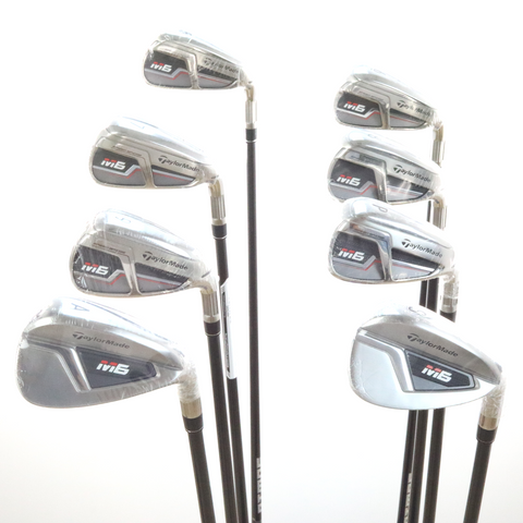 2019 TaylorMade M6 Iron Set 5-P,A,S Graphite ATMOS Orange A Senior Flex ...