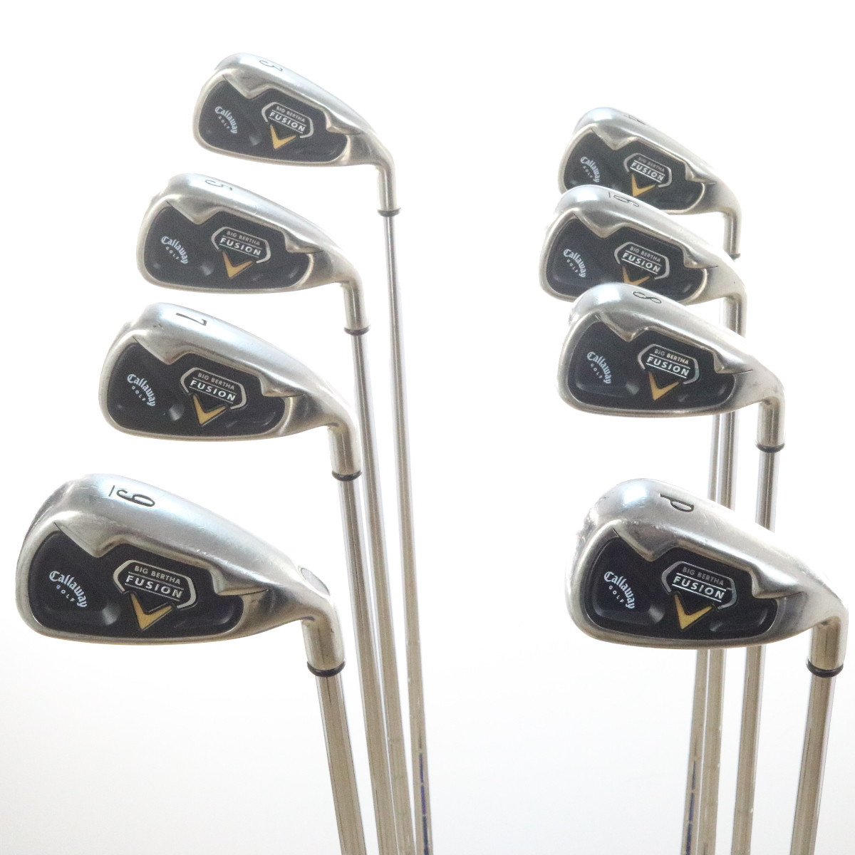 Callaway Big Bertha Fusion Iron Set 3-P Steel Nippon 990 Uniflex 57789A ...