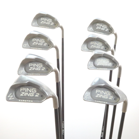 Ping Zing 2 Iron Set 4-W,L Black Dot Graphite Karsten 101 Regular Flex 57969A - Mr Topes Golf