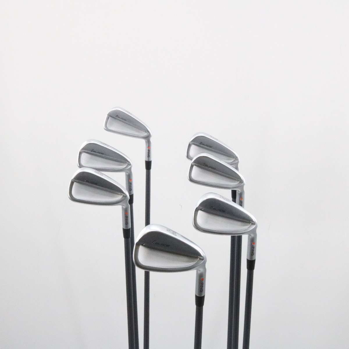 Ping iBlade Iron Set 4-W Orange Dot Graphite CFS 70 Regular Flex 60171A ...