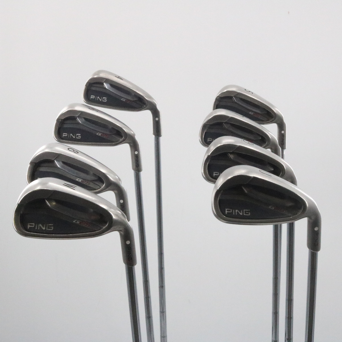 Ping G25 4-W,U Iron Set White Dot Steel Shaft CFS Stiff Flex Right ...