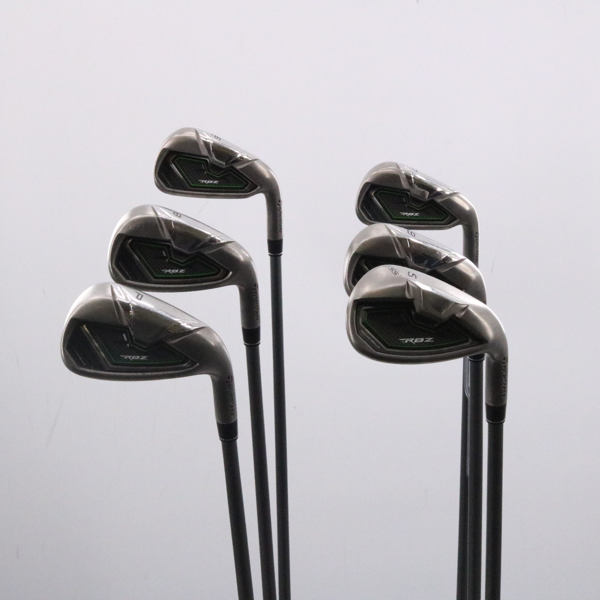 TaylorMade Rocketballz RBZ Iron Set 6-P,S Graphite Stiff Flex Right ...