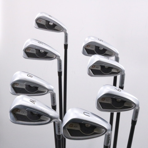 PING G400 Iron Set 4-W,U Black Dot Graphite Alta CB Stiff Flex 65134A ...