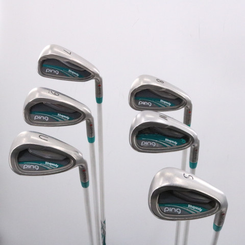Ping Rhapsody Iron Set 7-W,U,S Red Dot Graphite ULT 220 Lite Ladies ...