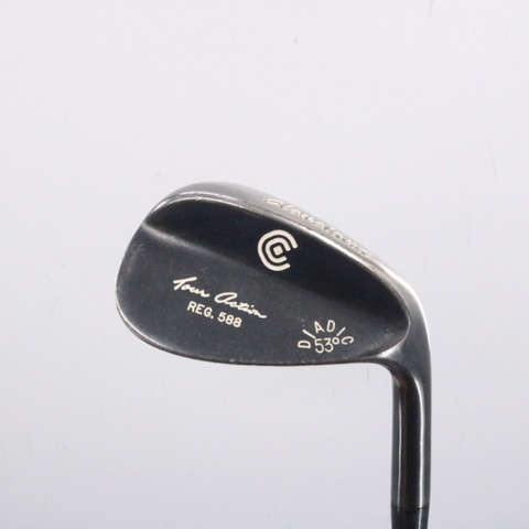 Cleveland Reg 588 Gun Metal Wedge 53 Deg Diadic True Temper Steel Shaft ...