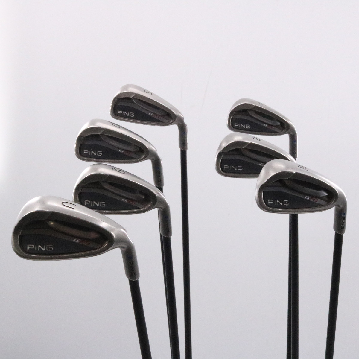 Ping G25 5-W,U Iron Set Blue Dot Graphite Shaft TFC 189 SR Senior Flex ...