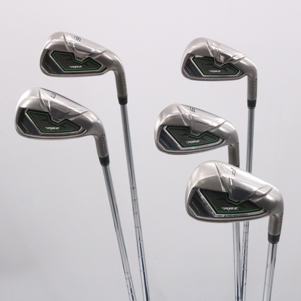 TaylorMade Rocketballz RBZ Iron Set 6-P Steel Shaft Regular Flex 74443G ...