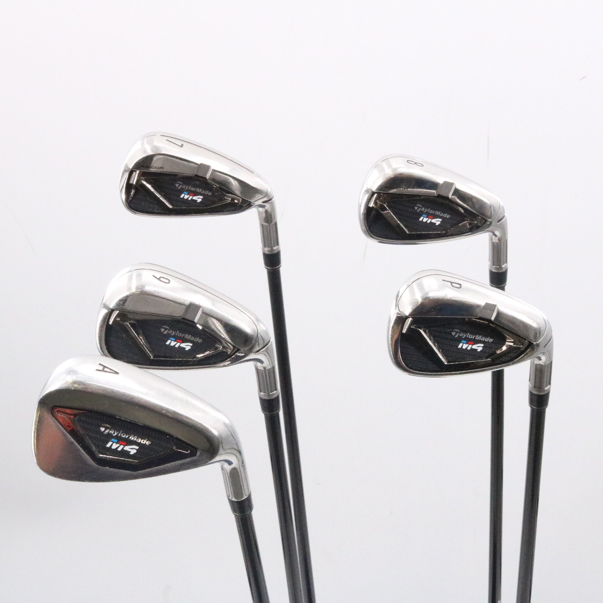TaylorMade M4 Iron Set 7-P,A Graphite Fujikura ATMOS Regular Right ...