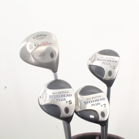 Callaway GBB/Steelhead Plus Woods Set 1,3,5,7 Graphite Regular Flex ...