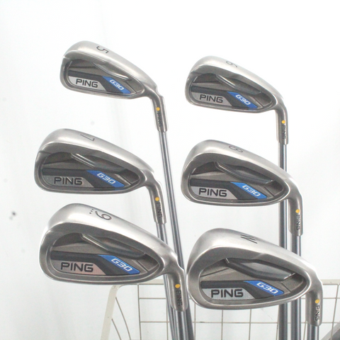 Ping G30 Iron Set 5-W Yellow Dot Graphite TFC 419 Regular Flex 90336G ...