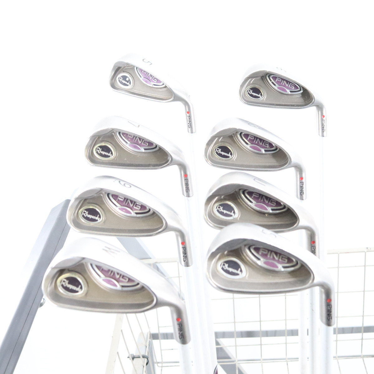 Ping Rhapsody Iron Set 5-W,U,S Red Dot Graphite ULT 129 Ladies Flex ...