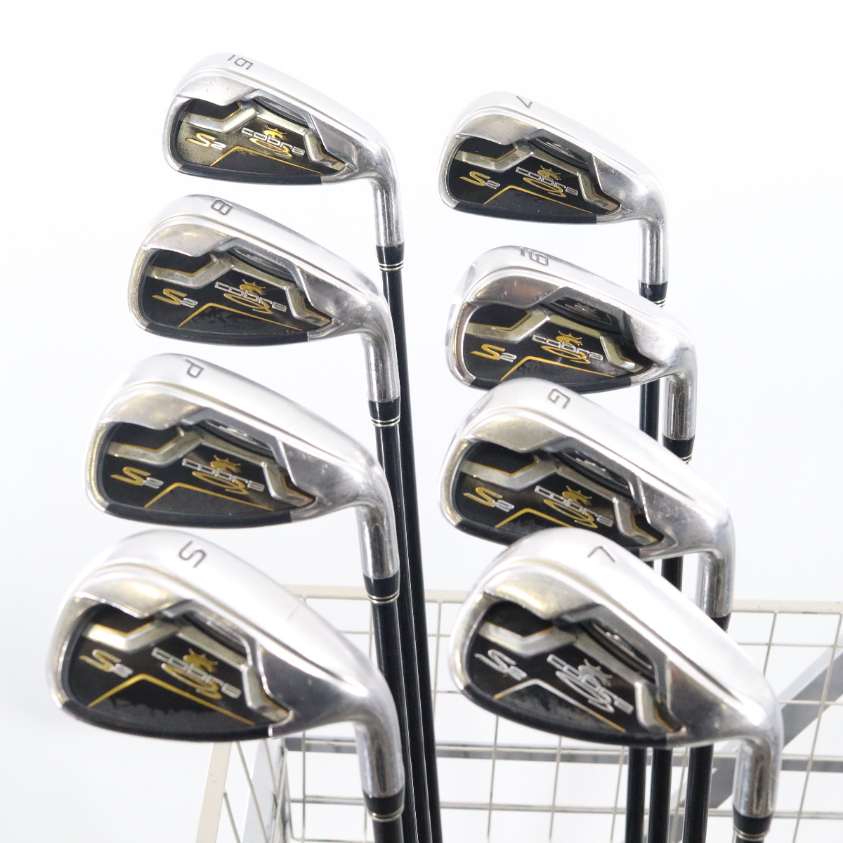 Cobra S2 6-P,G,S,L Iron Set Graphite Aldila DVS-2 Regular Flex Right ...