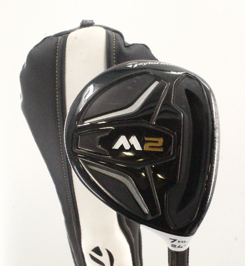 TaylorMade M2 7HL Wood 24 Degrees Graphite REAX 65 Stiff Headcover RH ...