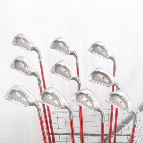 Ping Zing 3-W,S,L Iron Set Red Dot Graphite Novus CFP 57 Regular Flex ...