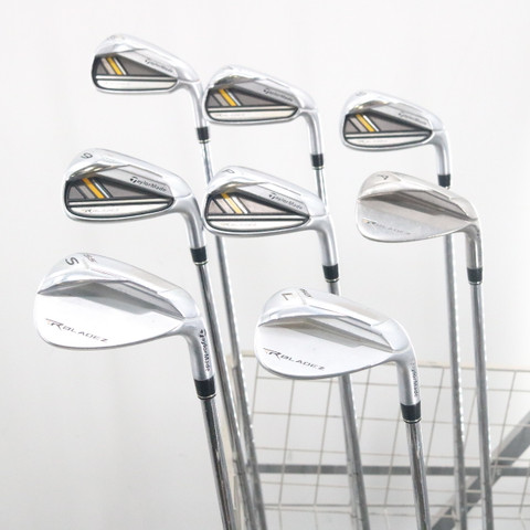 TaylorMade Rocketbladez Rbladez Iron Set 6-P,A,S,L Steel Regular Flex ...