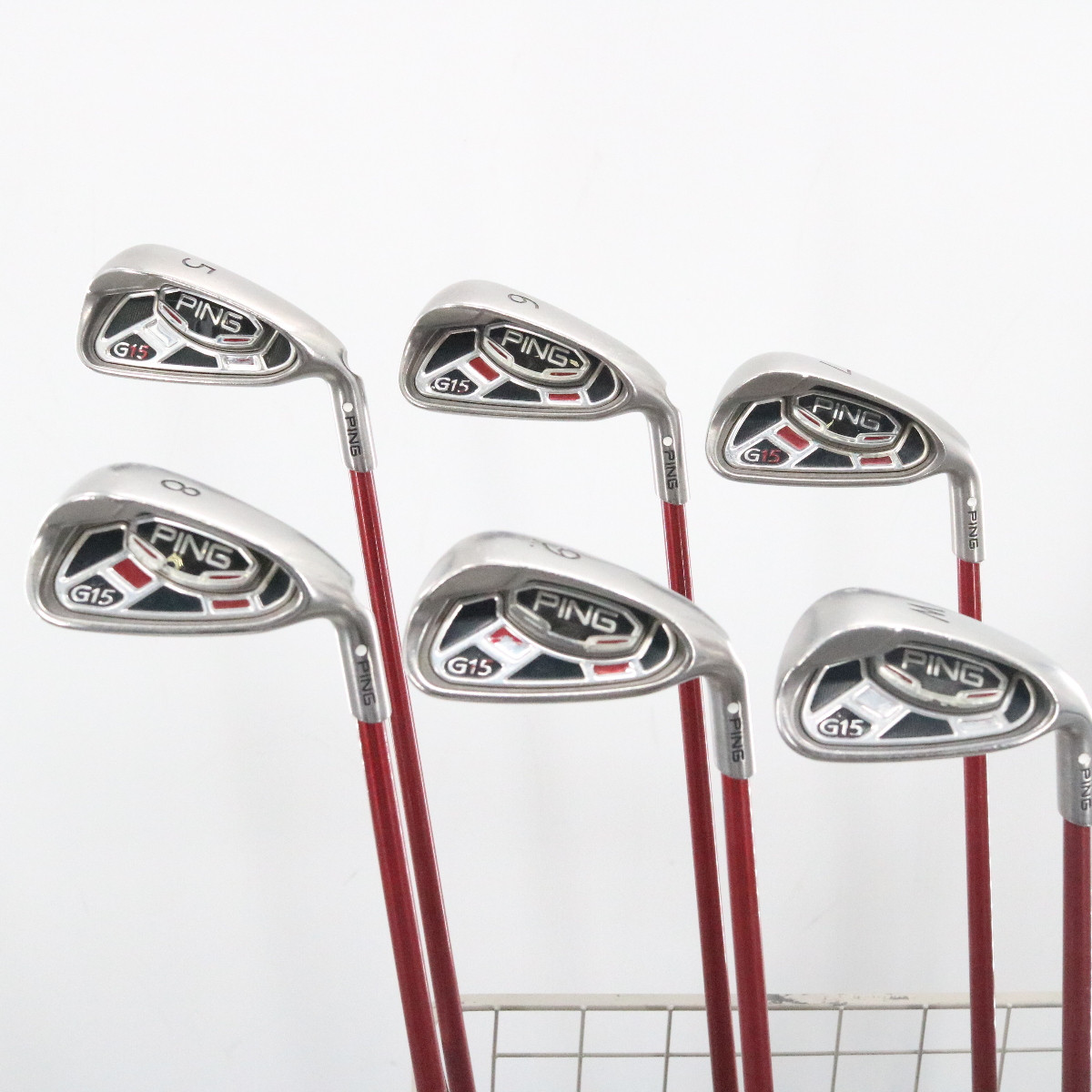 Ping G15 Iron Set 6-W White Dot Graphite TFC 149 Regular Flex J-97894 ...
