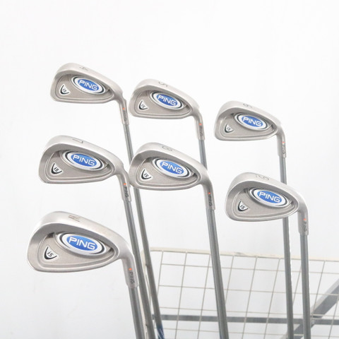 Ping i5 Iron Set 4-W Orange Dot TFC 100i Soft Regular Graphite Senior J ...