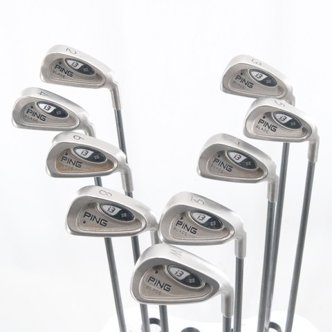 Ping I3 + Blade Iron Set 2-W Black Dot Graphite Stiff Flex Right-Handed ...