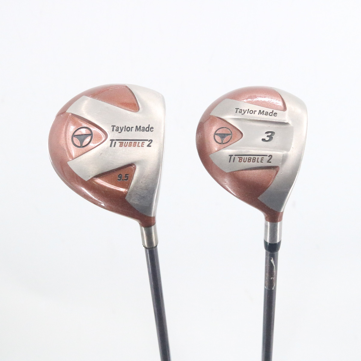 TaylorMade Titanium/Ti Bubble 2 Driver & 3 Wood Set Graphite Regular G ...