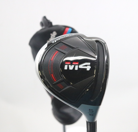 TaylorMade M4 5 Wood 18 Degrees Graphite Atmos R Regular RH Headcover M ...
