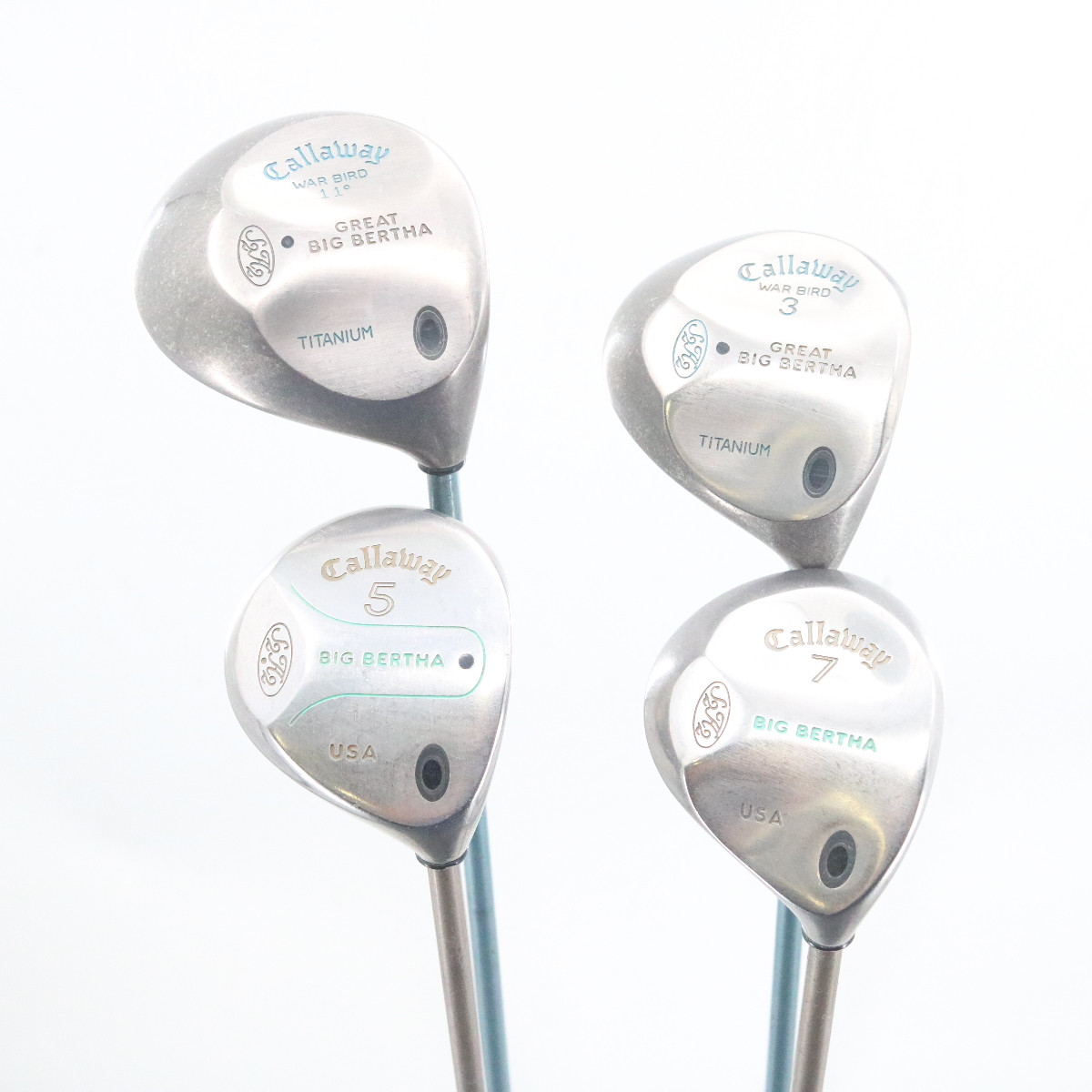 Callaway Big Bertha War Bird S2H2 Wood Set 1,3,5,7 Graphite Ladies Flex ...