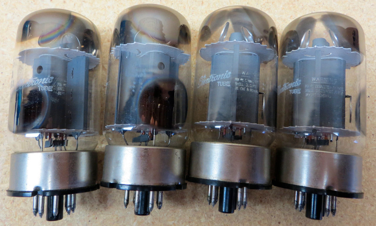 6550A Vacuum Tubes- Quantity 4 Used - Fully Tested - Radio Daze LLC