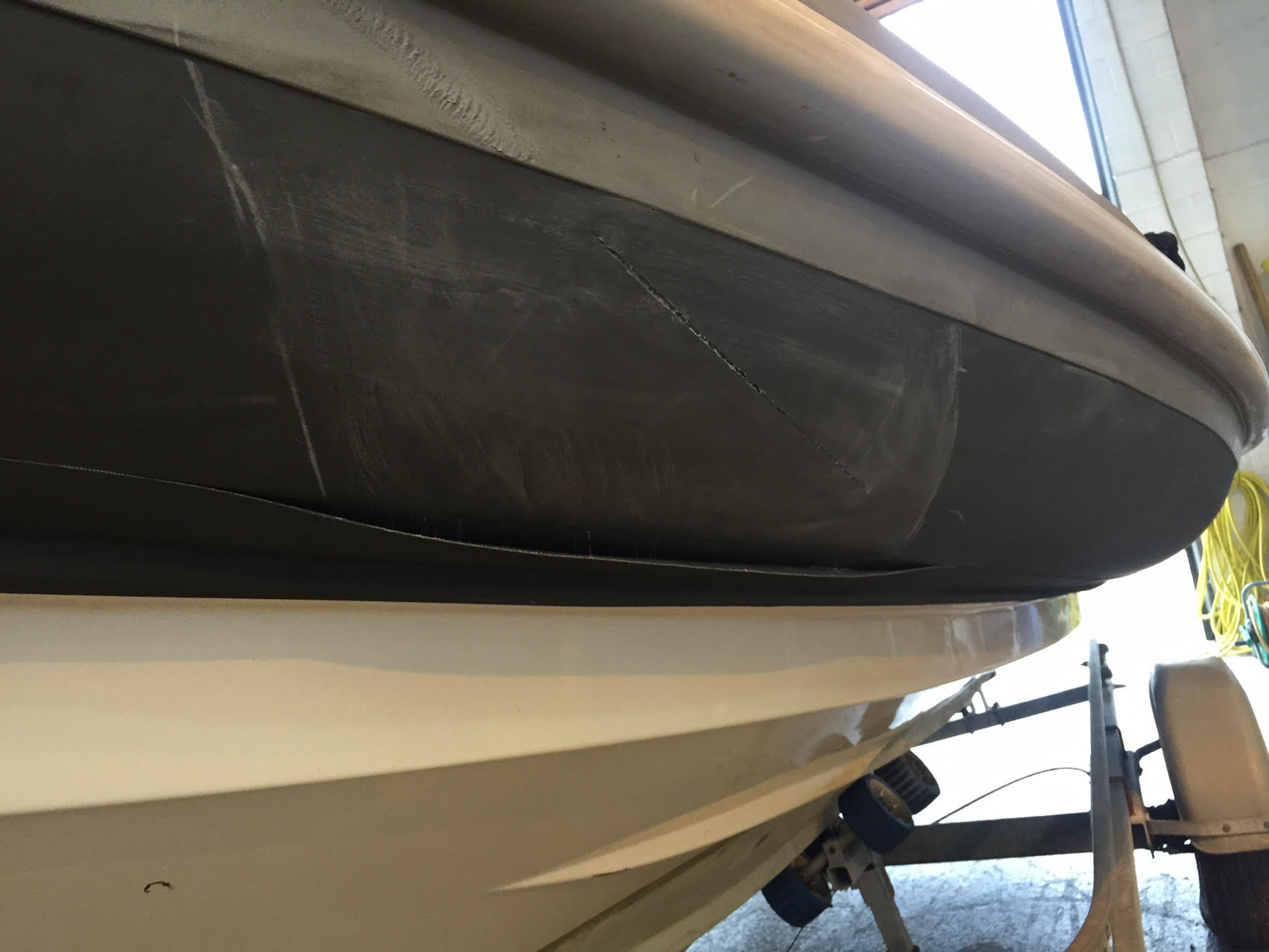 Rib tube repair to Coastline Rib - Rib Shop Ltd