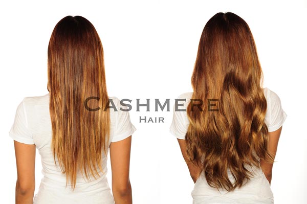 Remy Clip-In Hair Extensions Before & After Pictures | Cashmere Hair ...