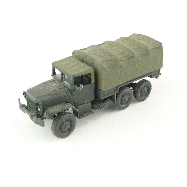 M34 2.5ton 6x6 Flatbed with Tarp Kniga 4054 Resin 1/87 Resin ...