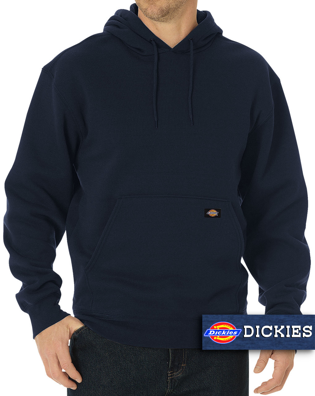 Dickies Big And Tall Mens Navy Pullover Hoodie Medium Weight