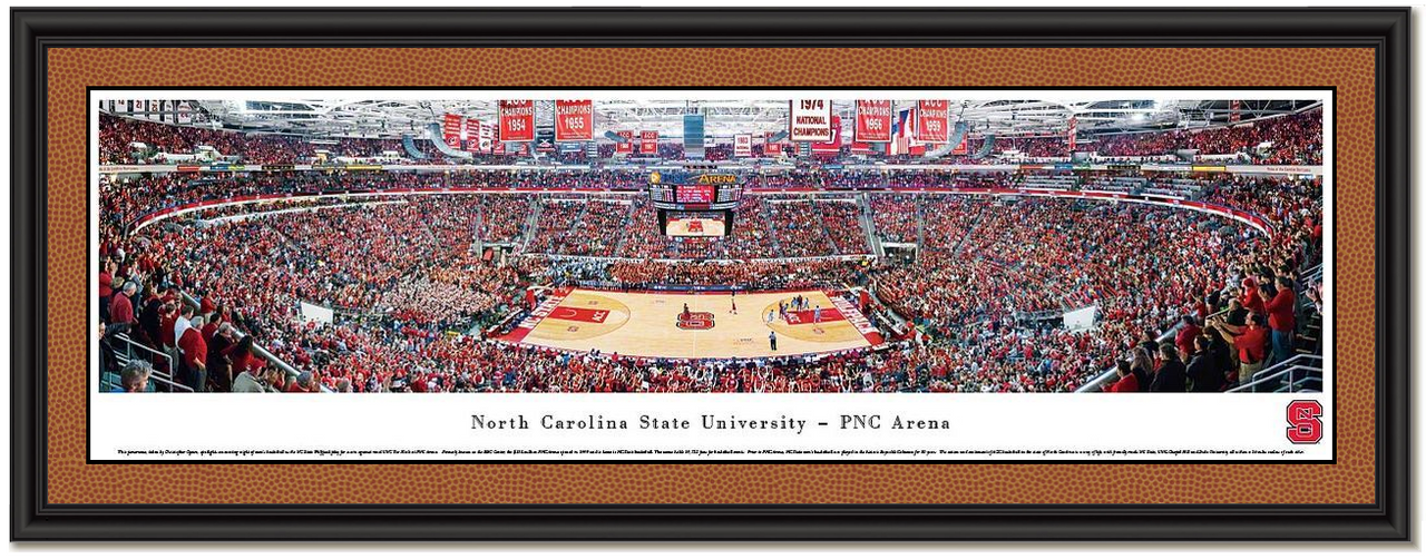 North Carolina State PNC Arena Basketball Framed Picture