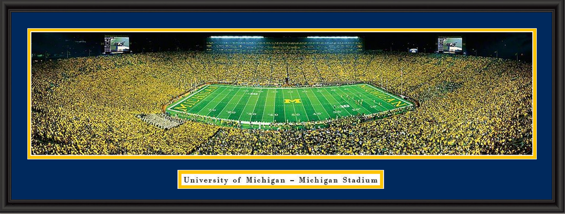 Michigan Under the Lights II Framed Picture