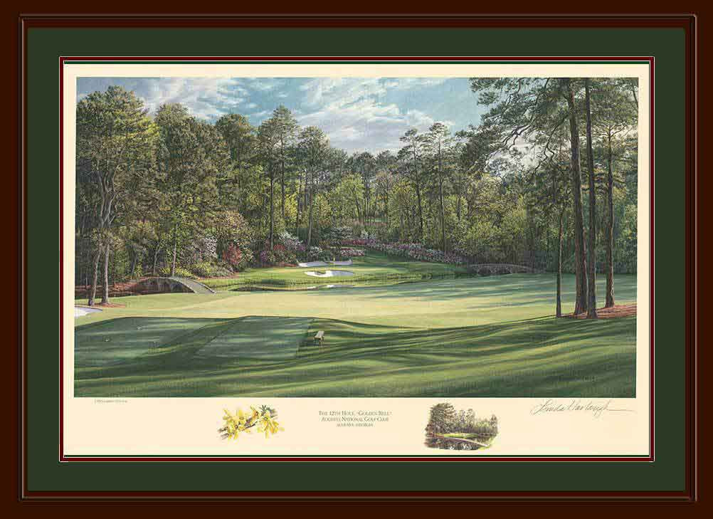 Augusta National 12th Hole Framed Limited Edition Art Print