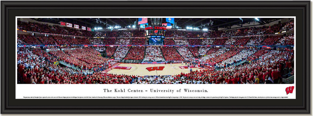 Kohl Center Wisconsin Badgers Basketball Panoramic Print