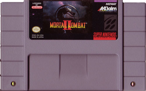 Mortal Kombat II SNES Game Cartridge | DKOldies.