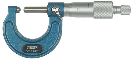 Fowler 0-1" Ball-Anvil & Flat Spindle Micrometer - 52-244-001-1 - Penn ...