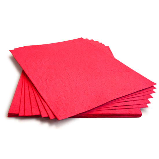 Bright Red Plantable Recycled Paper Sheets with Wildflower Seeds - 8.5 ...