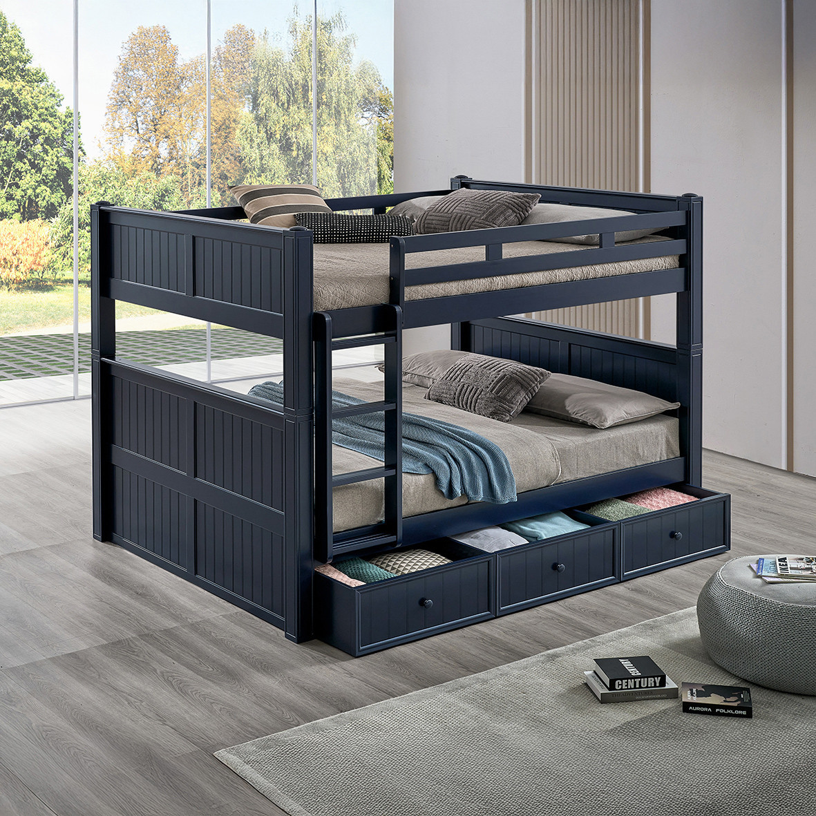 queen size high sleeper bed