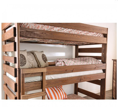 California Rustic Style Triple Decker Bed | Tri Level Beds