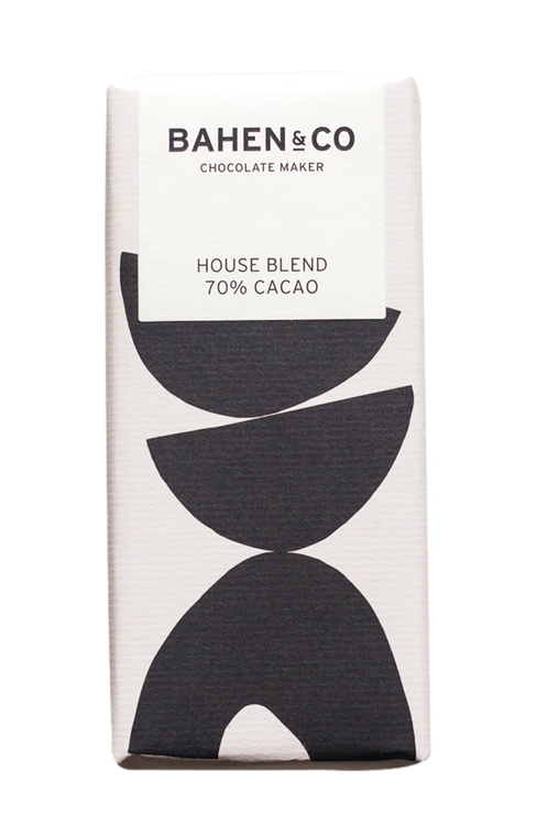 Bahen & Co Stone ground chocolate from bean to bar - House Blend 70%