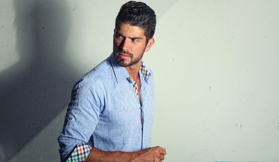 Jared Lang Button Down Shirt IBI8W 031 Chambray Denim Blue | Shop ...
