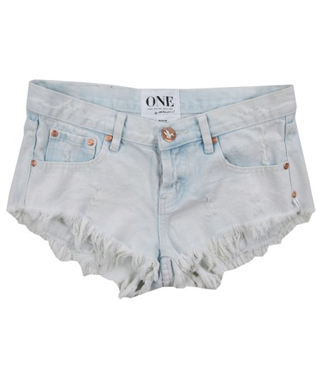 One Teaspoon Denim Shorts Bonitas Angel | Shop Boutique Flirt