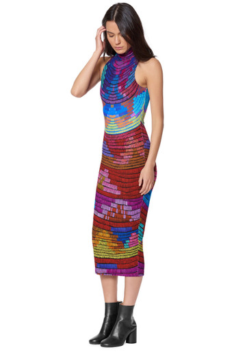 Mara Hoffman Ponte Turtleneck Dress Print Radial | Shop Boutique Flirt