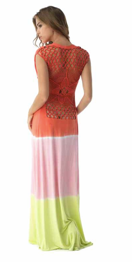 Sky Katunia Cap sleeve Maxi Dress Punch | Shop Boutique Flirt