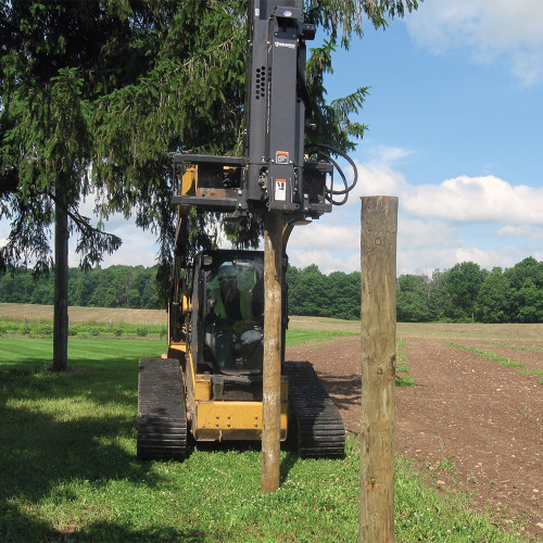 Bradco Skid Steer Post Driver Attachment | Skid Steer Solutions