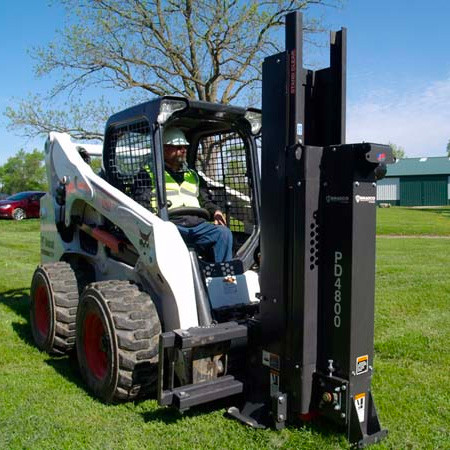 Bradco Skid Steer Post Driver Attachment | Skid Steer Solutions