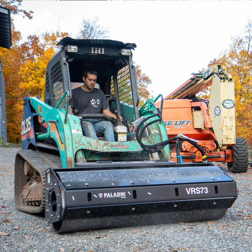 Bradco Skid Steer Smooth Vibratory Roller Attachment | Skid Steer Solutions
