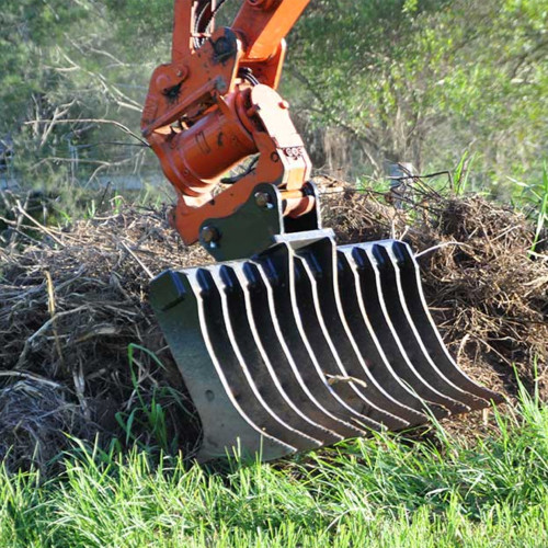 Digga Excavator Root Rake Attachment | Skid Steer Solutions