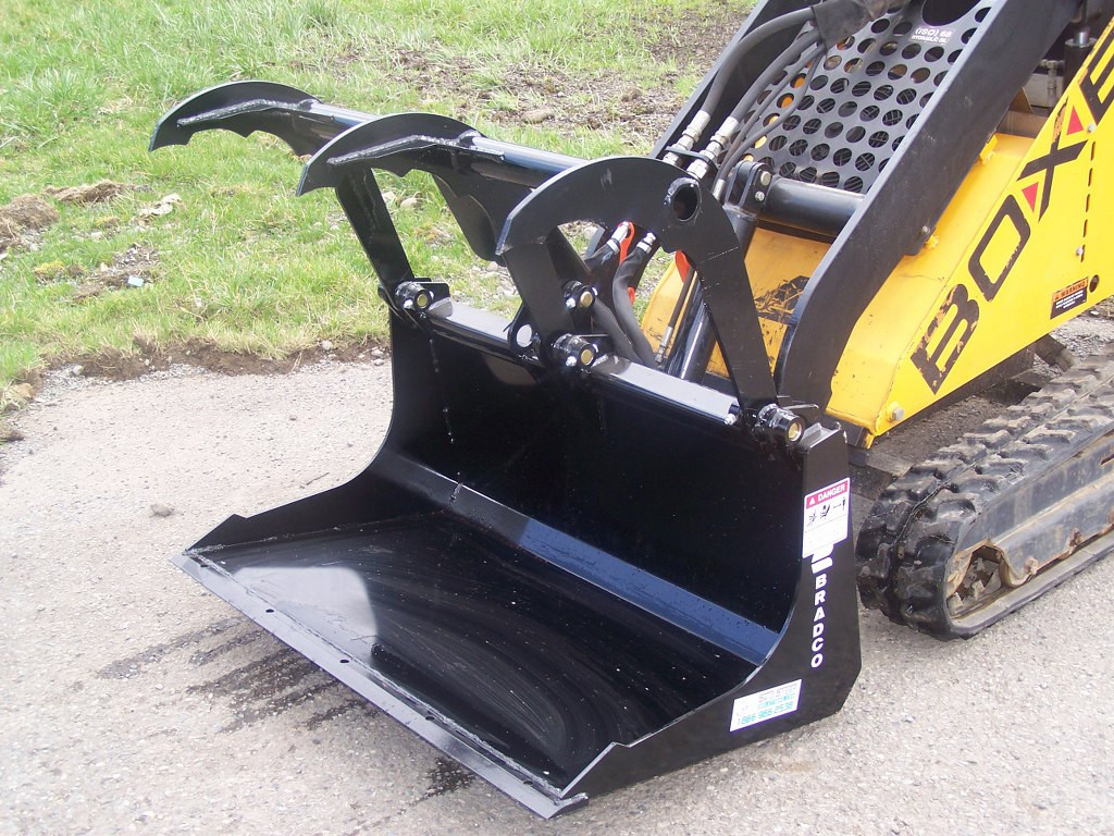 Bradco Mini Skid Steer Scrap Grapple Attachment | Skid Steer Solutions