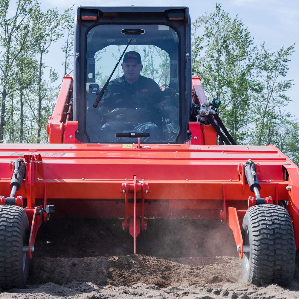 Skid Steer Beach and Arena Cleaner Attachment | Skid Steer Solutions